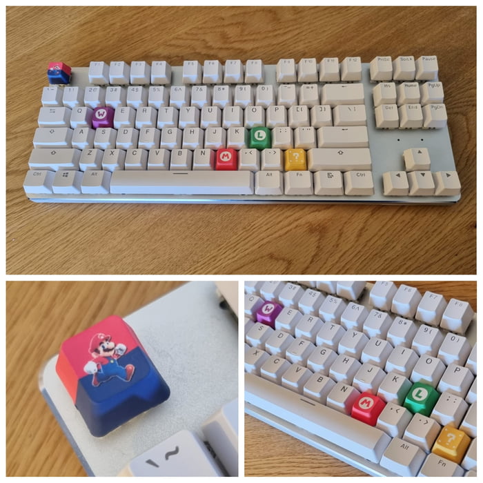 New Keyboard with Mario caps - 9GAG