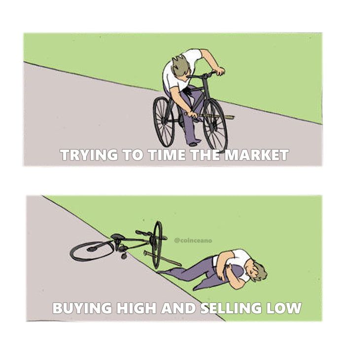 Trying to time the market - 9GAG