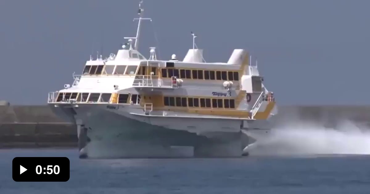 Jetfoil “lands” in Tanegashima,Japan - 9GAG