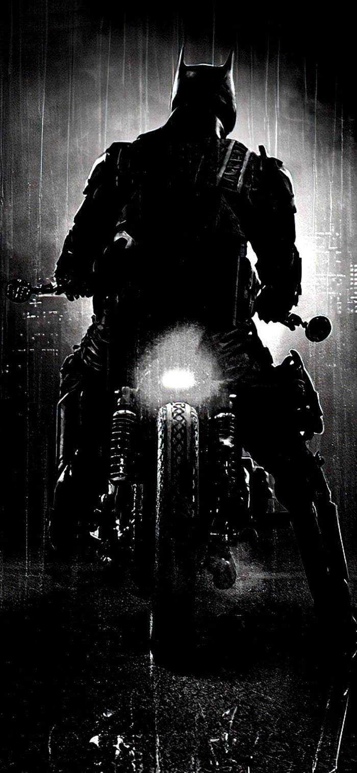 Batman on Batbike - cafe racer (1080x2340) - 9GAG