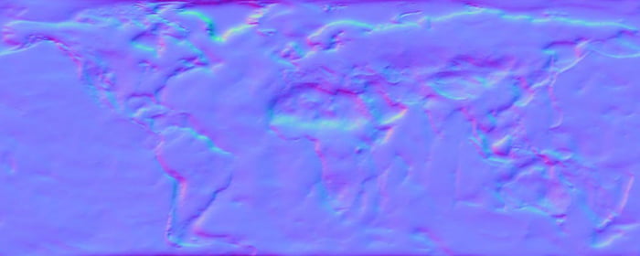 Nothing to see here, just a normal map of the world - 9GAG