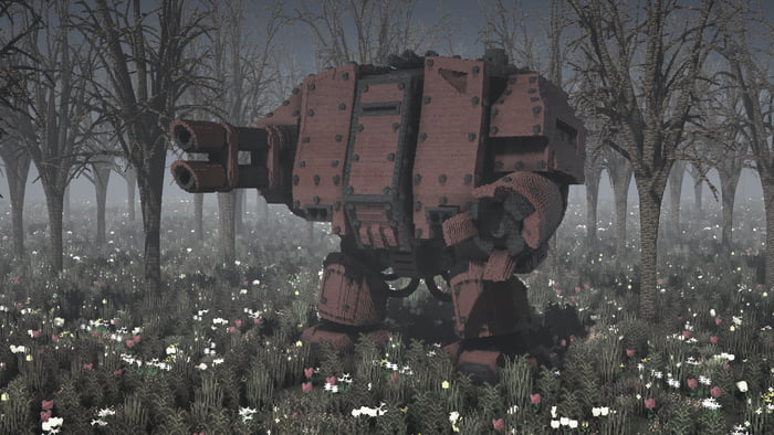 Created in Minecraft | Dreadnought | Mod - Chisels and Bits - Small ...