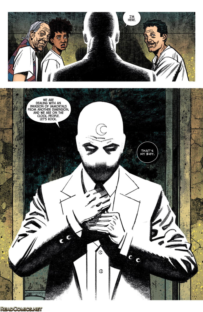 Which series of moon knight are these panels from? - 9GAG