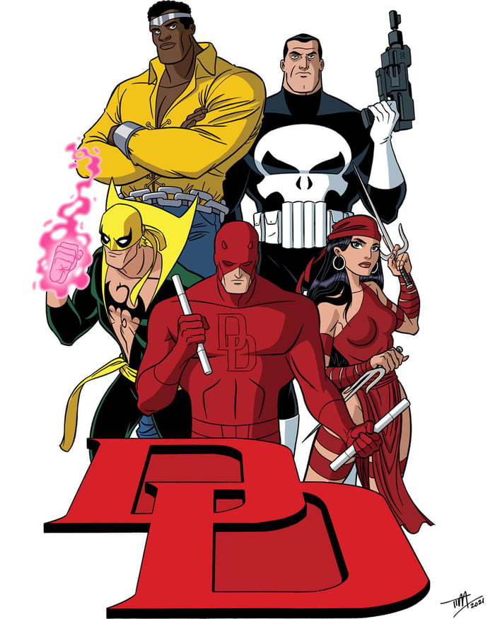 Daredevil: The Animated Series (Art by Tim Levins) - 9GAG
