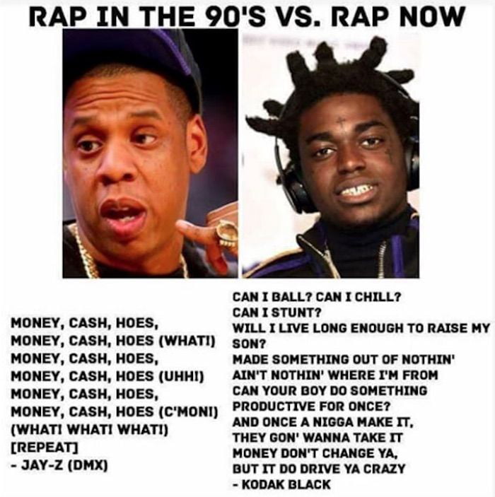 This is how 9gaggers compare old and modern rap - 9GAG