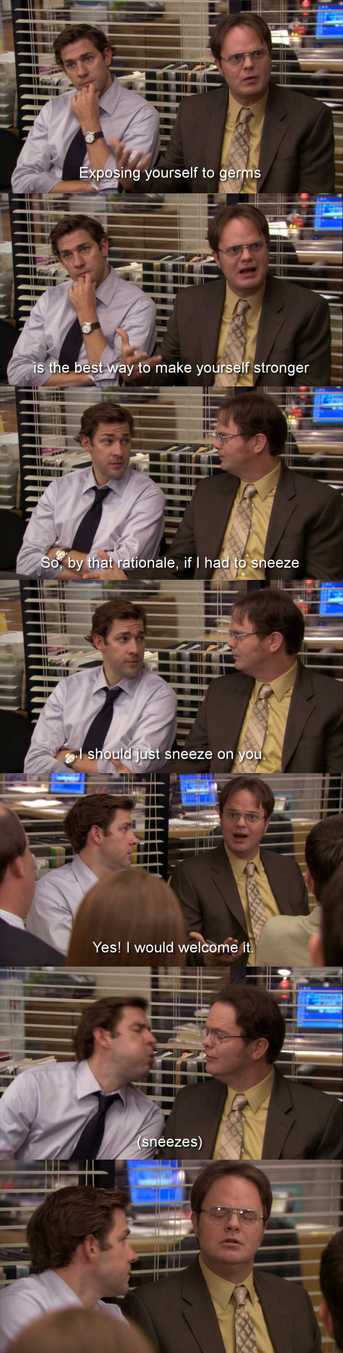 Dwight Schrute's Take on Germs - 9GAG