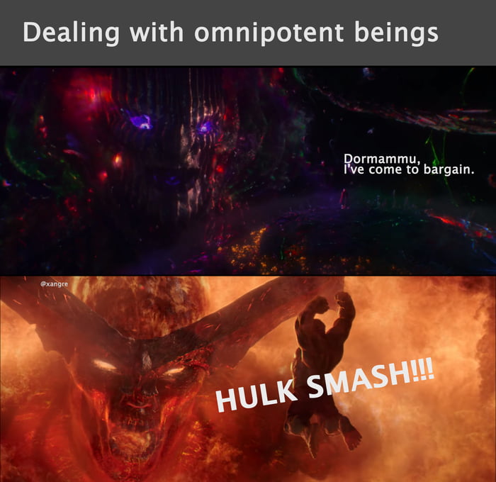 Dealing with omnipotent beings... - 9GAG