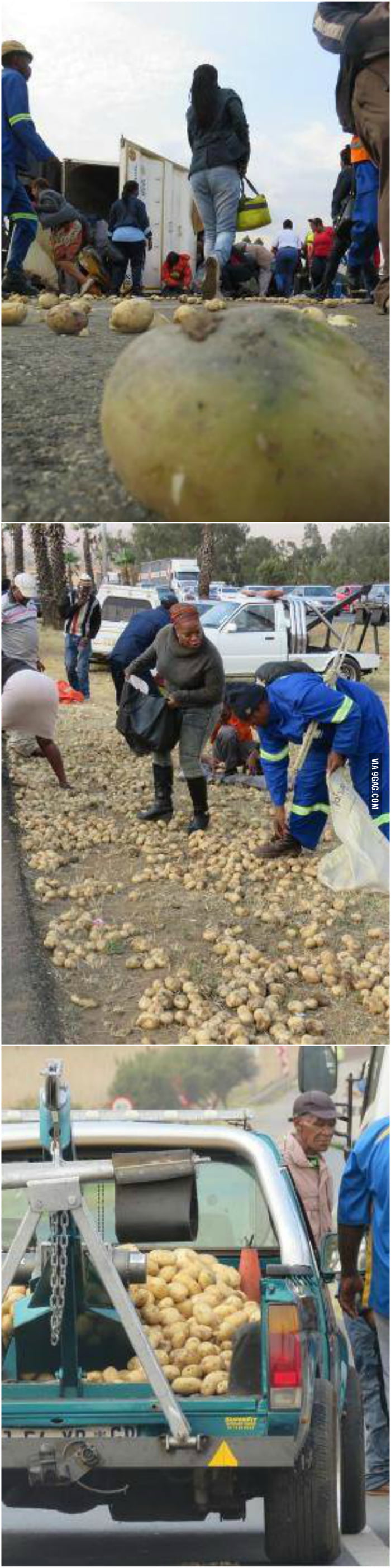 It's raining Potatoes in my country (South Africa) - 9GAG
