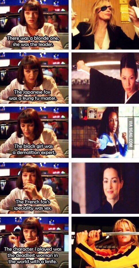 Quentin Tarantino is love, Quentin Tarantino is Life... F**king brillant ! - 9GAG