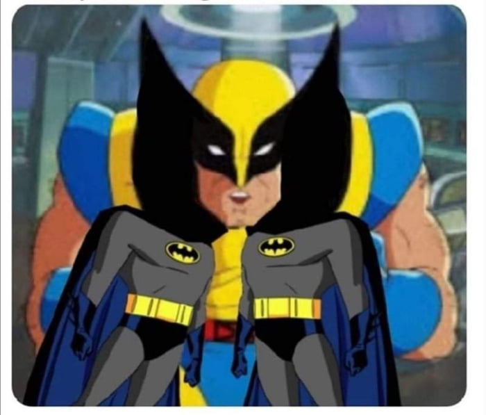 Wolverine is just 2 Batmans kissing - 9GAG