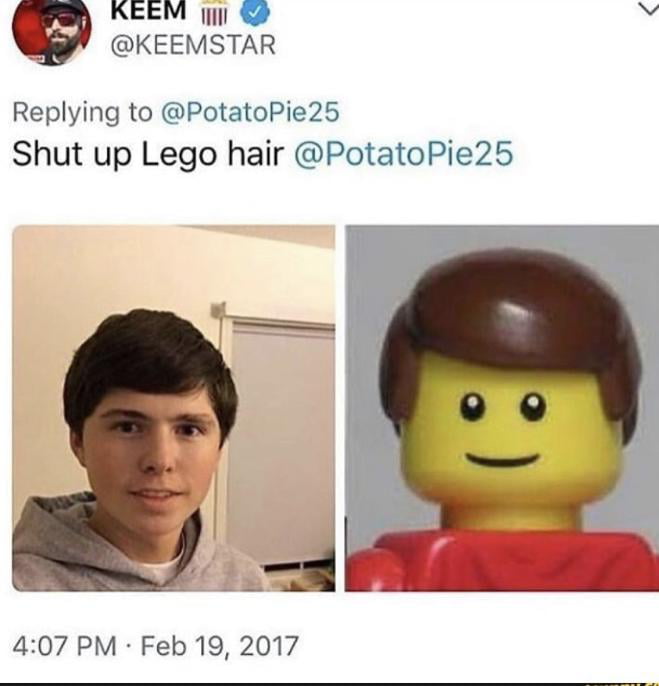 Lmao "Lego hair" - 9GAG
