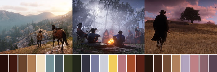 Red Dead Redemption 2 - Colors Charts - 9GAG
