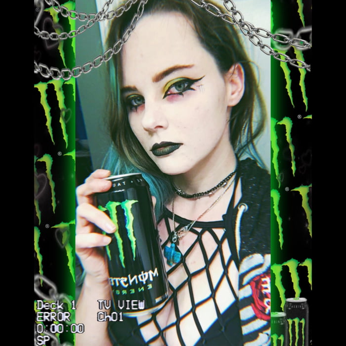 Monster Energy makeup test by Timeless_Anarchy - 9GAG