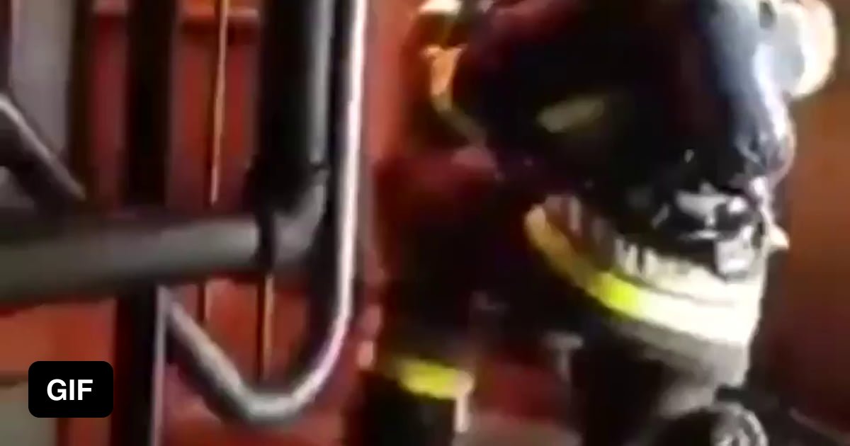 This is a technique used by firefighters to protect against sudden flares or firestorm - 9GAG