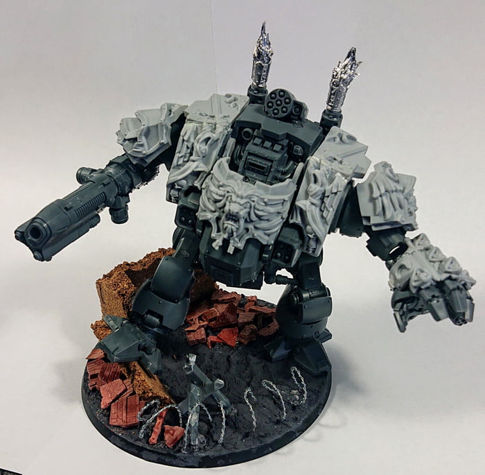 WIP / Dark Angels Redemptor Dread with Liber Daemonica parts - 9GAG