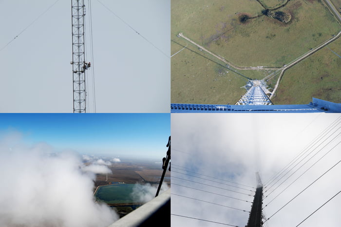 Work on a another 610 meters tall tv tower in Texas - 9GAG