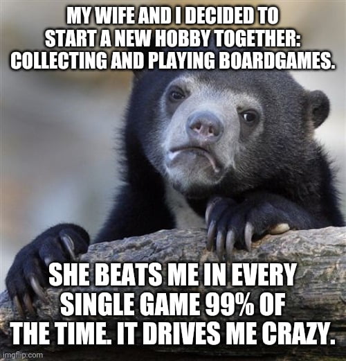 I mean, I would accept a 70-30 ratio, but losing all the time is just ...