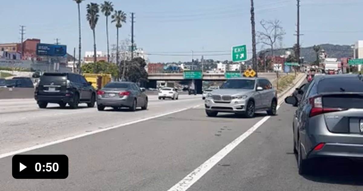 Caught a driver going down offramp the wrong way to do a 180 degree ...