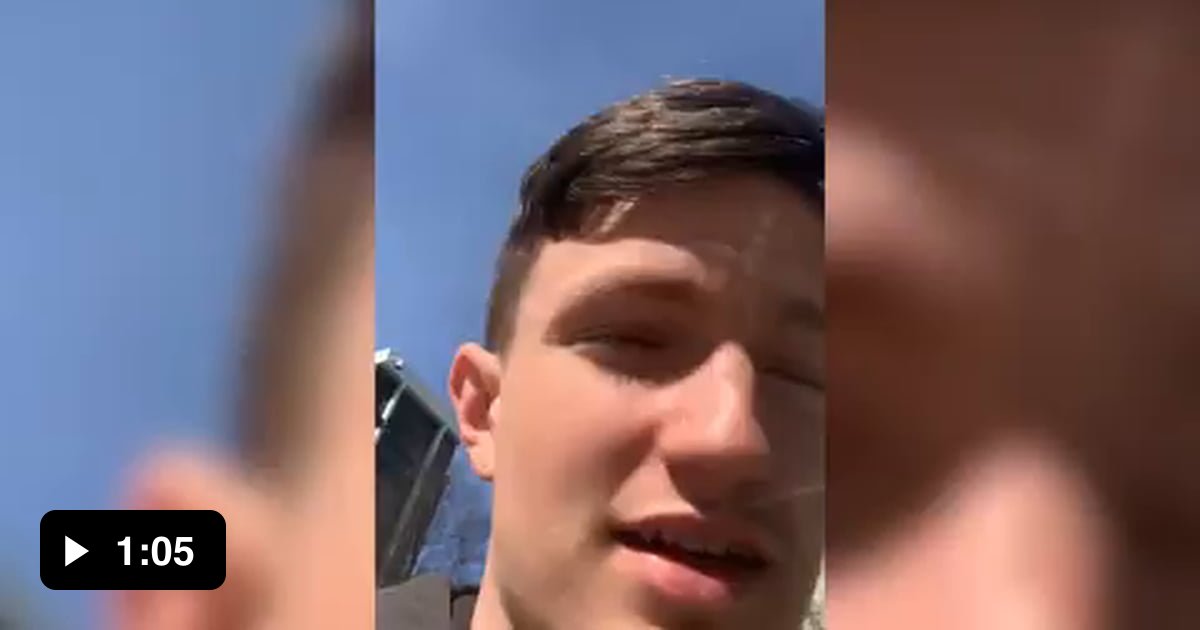 This is Alex Bodger, instead of calling for help. he was recording ...