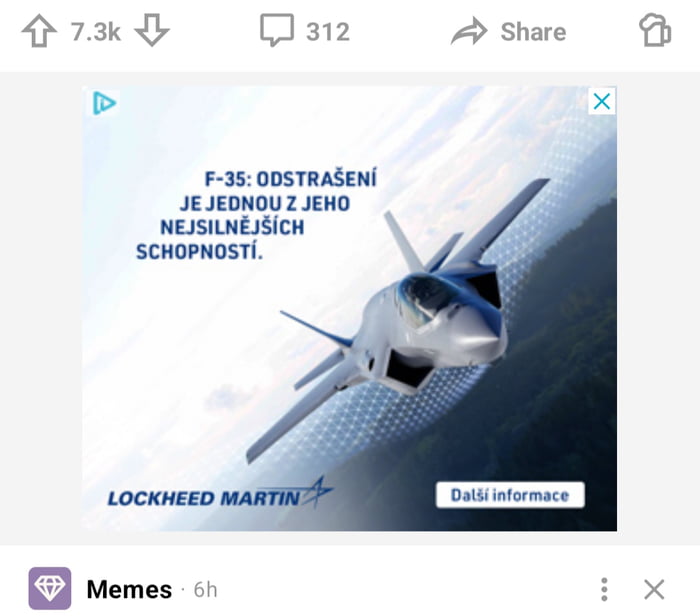 I wonder who the ad algorithm thinks I am when it shows me ads for F-35 ...