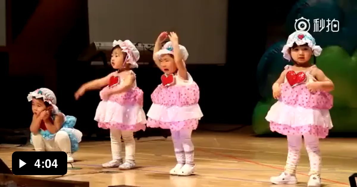 The show must go on! (Little girl cries while dancing) - 9GAG