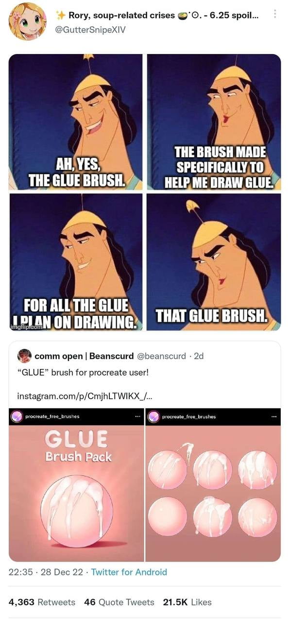 The good old popular Glue, yes... indeed - 9GAG