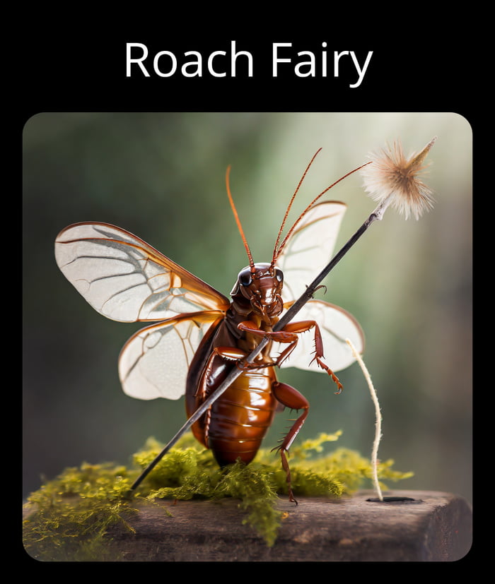 AI generated roach fairy - 9GAG