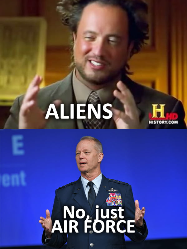 Flying "alien" triangles. - 9GAG