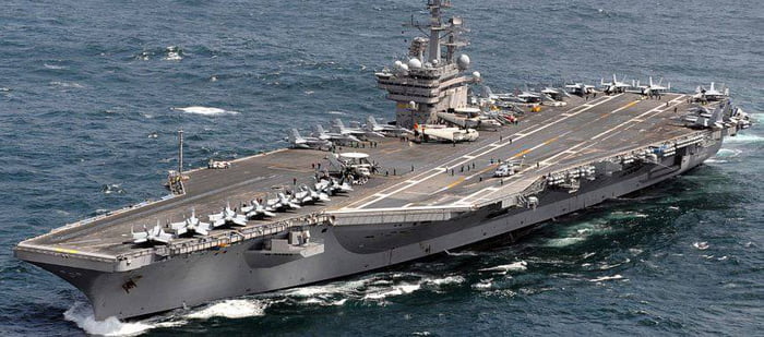 The USS George H.W. Bush which is currently active in European water ...