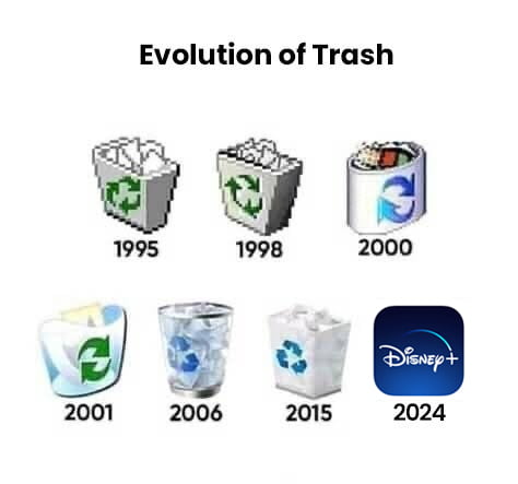 Evolution of trash - 9GAG