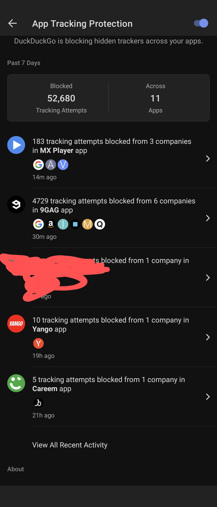 9gag only shares it data with a very few apps! - 9GAG