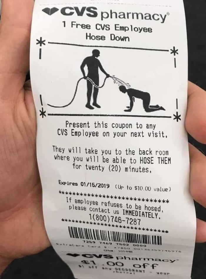 Employee Hose Down coupon? - 9GAG
