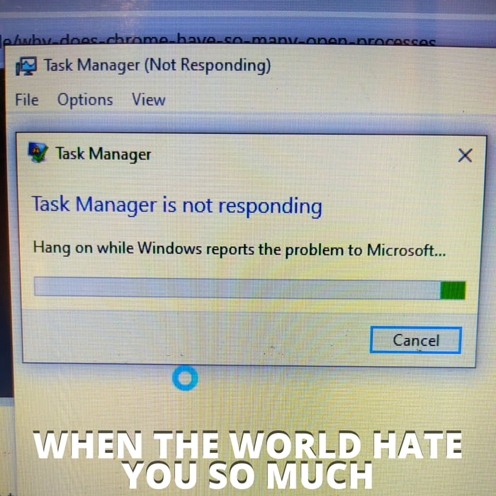 WORKER NOWADAYS ARE SO WEAK, INCLUDING THE TASK MANAGER - 9GAG