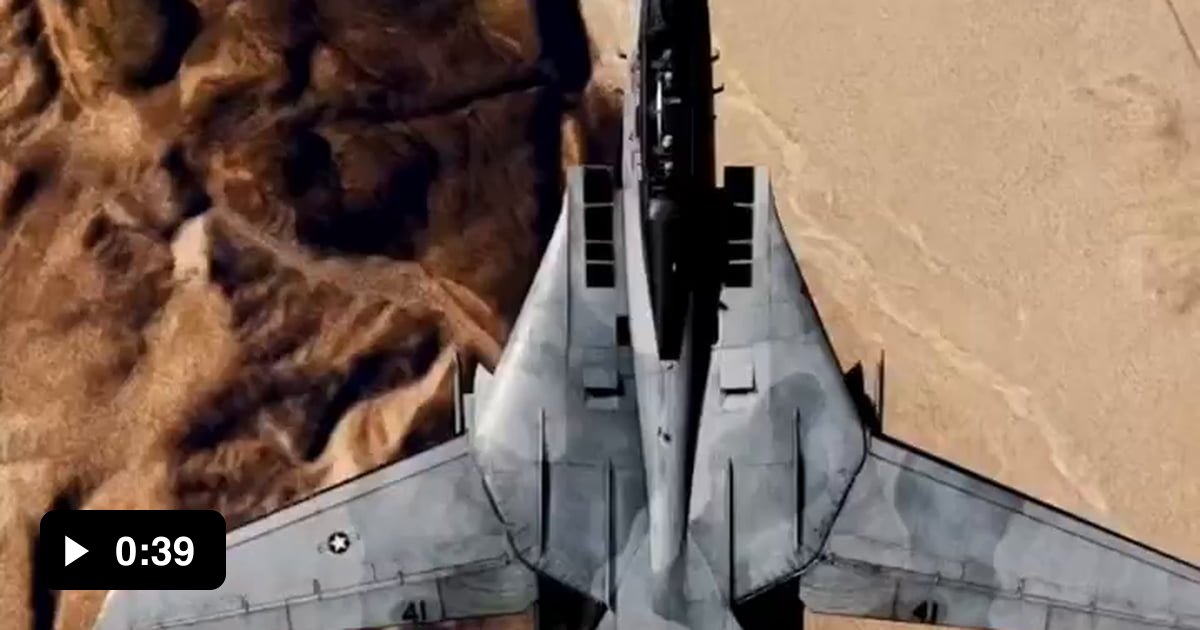 F-14B Tomcat goes supersonic (over Nevada) - 9GAG