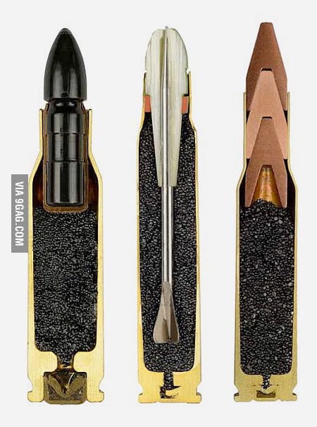 Bullets cut in half - 9GAG