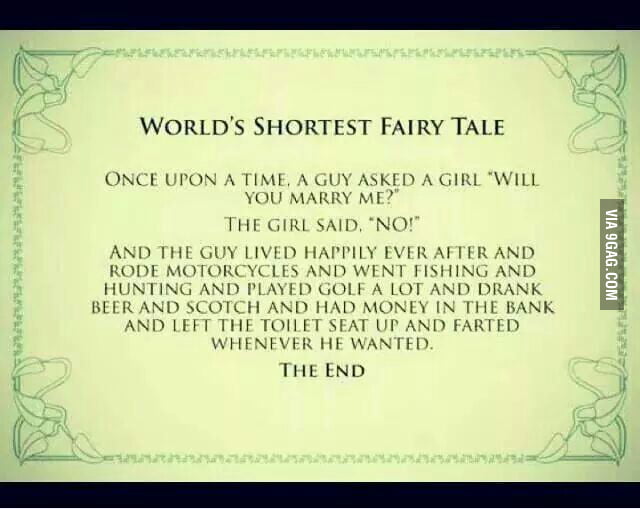 World's shortest and happiest fairy tale - 9GAG