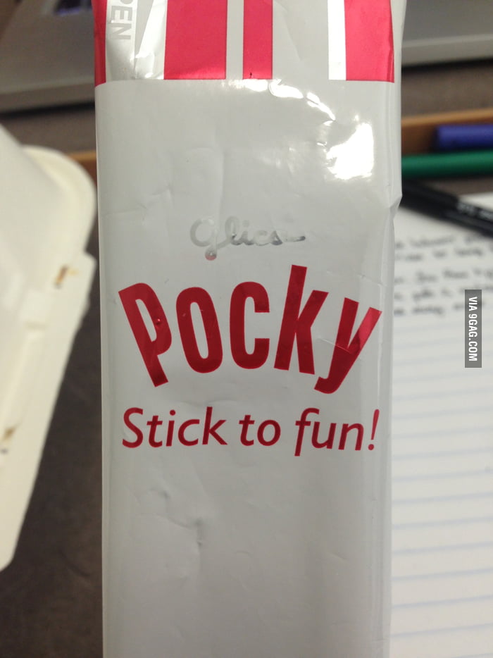 Pocky would make a great condom sponsor - 9GAG