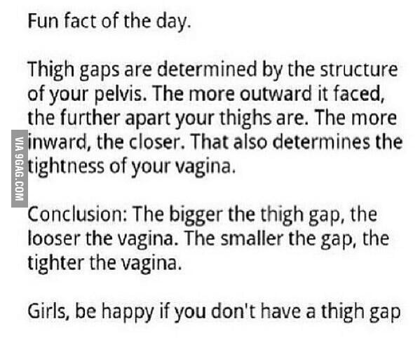 Thigh gaps... - 9GAG