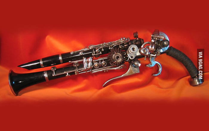 A clarinet gun, your argument is invalid - 9GAG