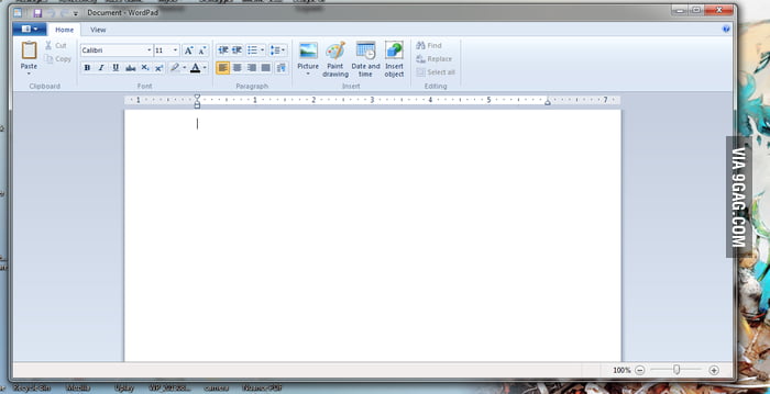 Wordpad has now become more fancy than Microsoft Word 03.. - 9GAG
