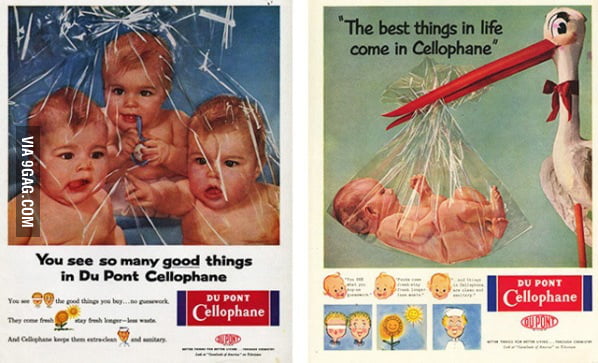 Vintage cellophane ads - 9GAG