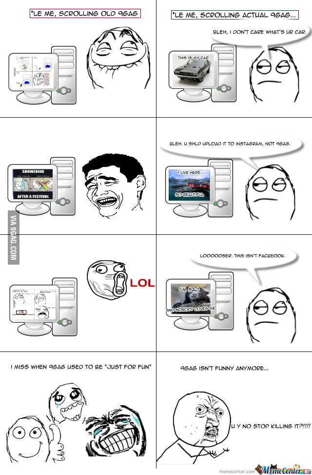 Old vs New 9gag - 9GAG