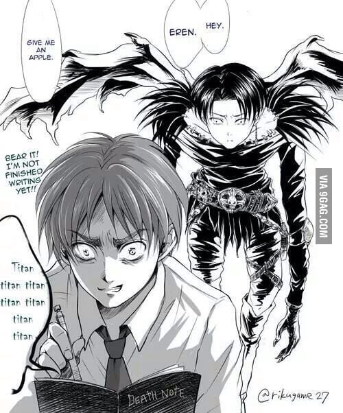 Death Note/Aot crossover - 9GAG