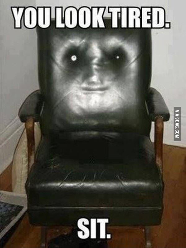 Scary chair - 9GAG