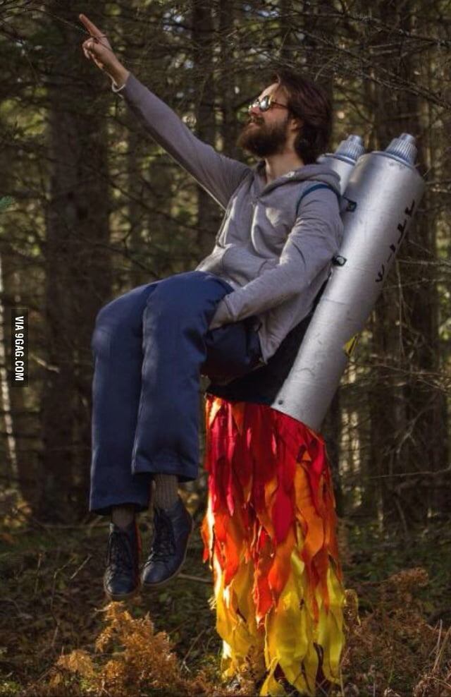 Jetpack costume... - 9GAG