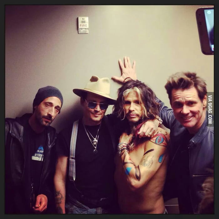 Steven Tyler just posted this. Too much greatness in one pic - 9GAG