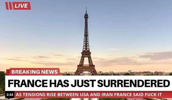 "Cheese-eating surrender monkeys." - J. Clarkson - 9GAG