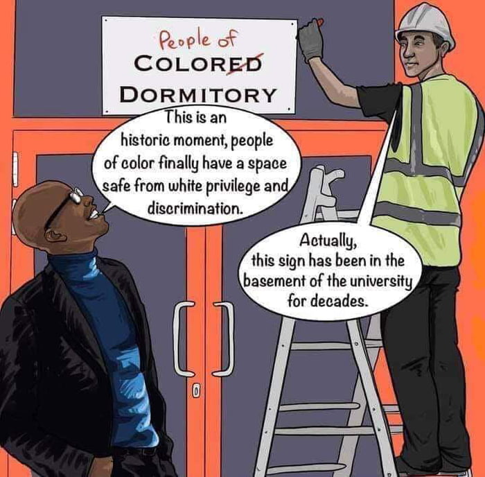 Something something self-segregation .. - 9GAG