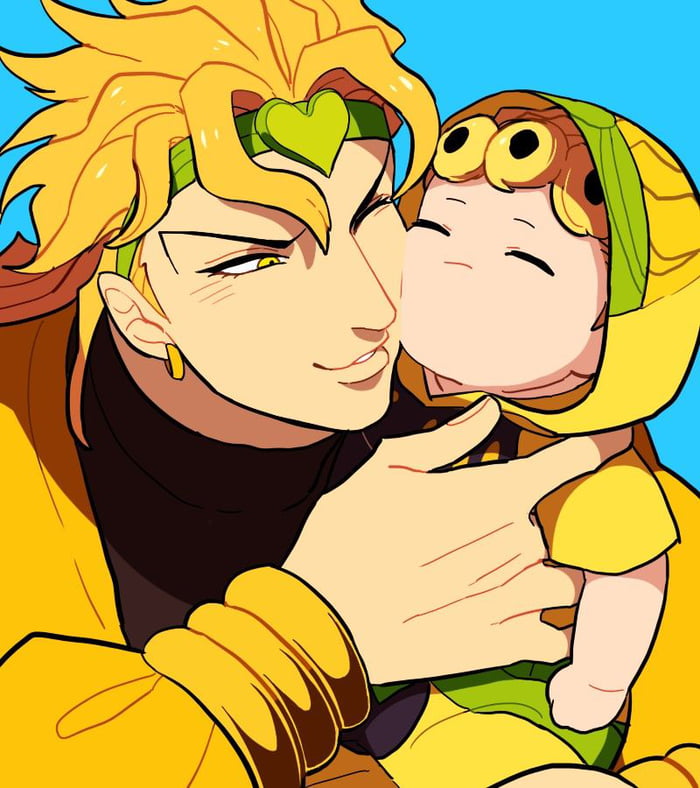 Cute picture of DIO and Gionor a.k.a Mini DIO - 9GAG
