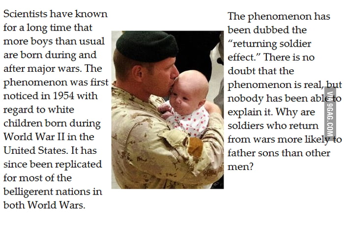 The returning soldier effect - 9GAG